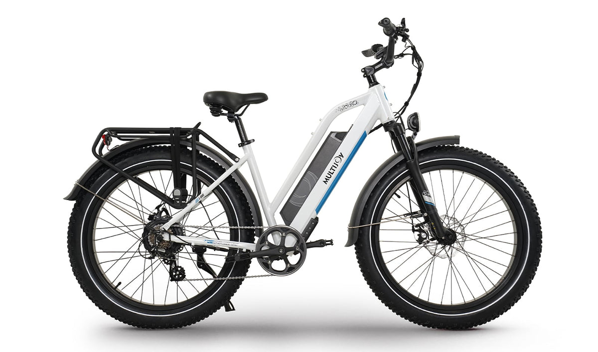 All Terrain Fat Tire Step Thru Electric Bike | Multijoy Bike