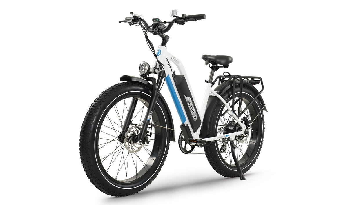 All Terrain Fat Tire Step Thru Electric Bike | Multijoy Bike