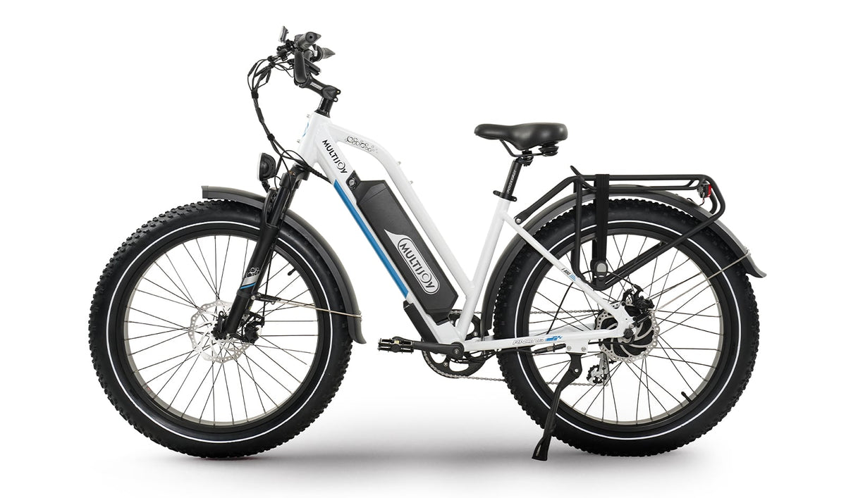 All Terrain Fat Tire Step Thru Electric Bike | Multijoy Bike